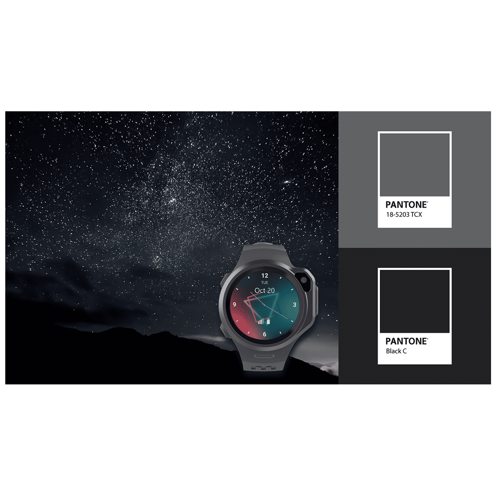 Buy Watchout Next Gen Smartwatch With Gps 3302mm Display Water Resistant Space Grey Strap